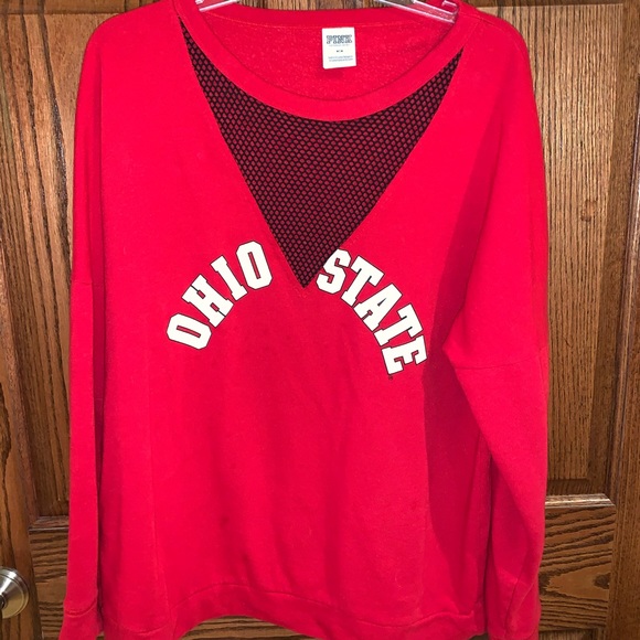 PINK Victoria's Secret | Tops | Oversized Ohio State Sweater | Poshmark